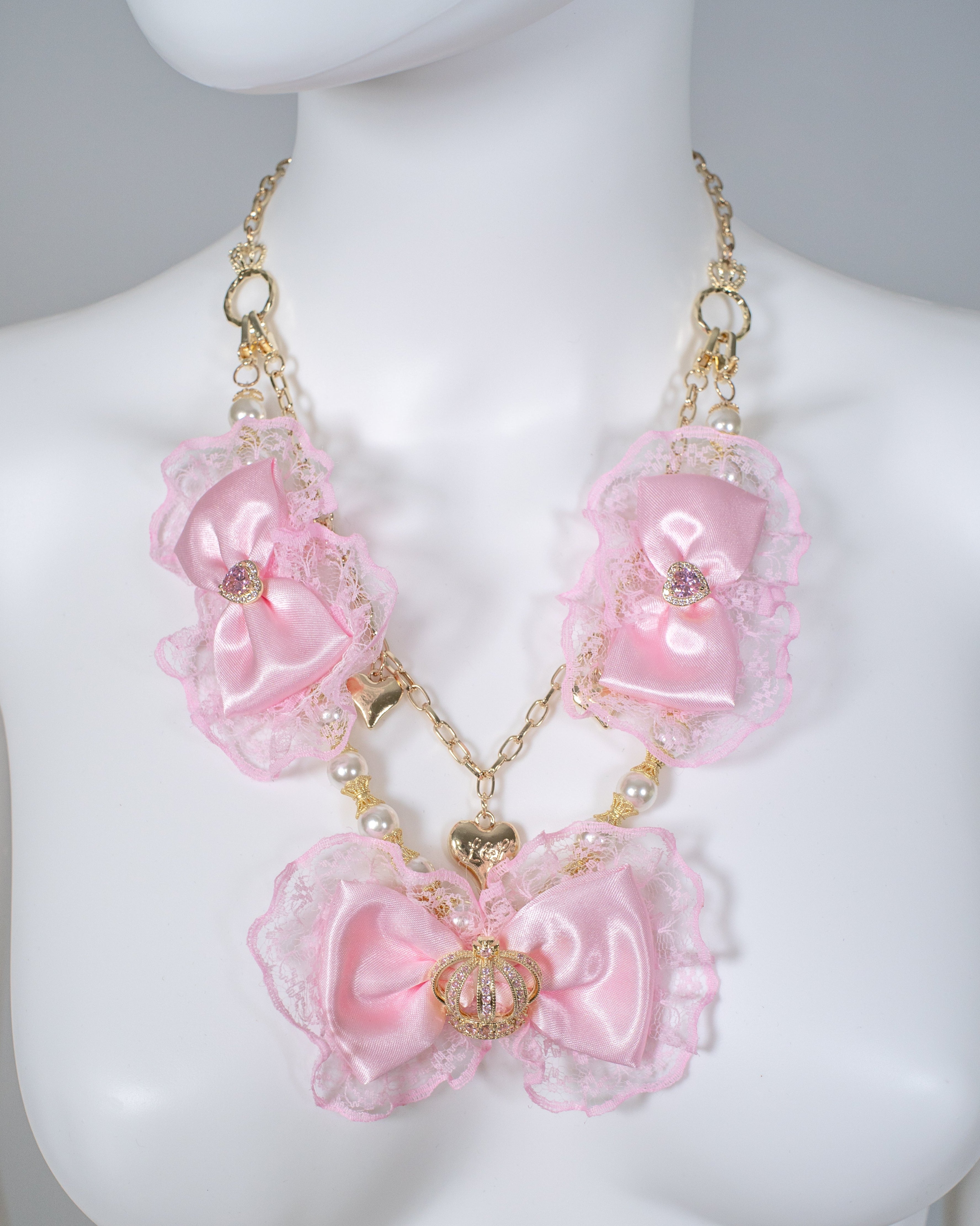 Himegyaru bow 3-way necklace [Gyaru line] – Lilia & Lace